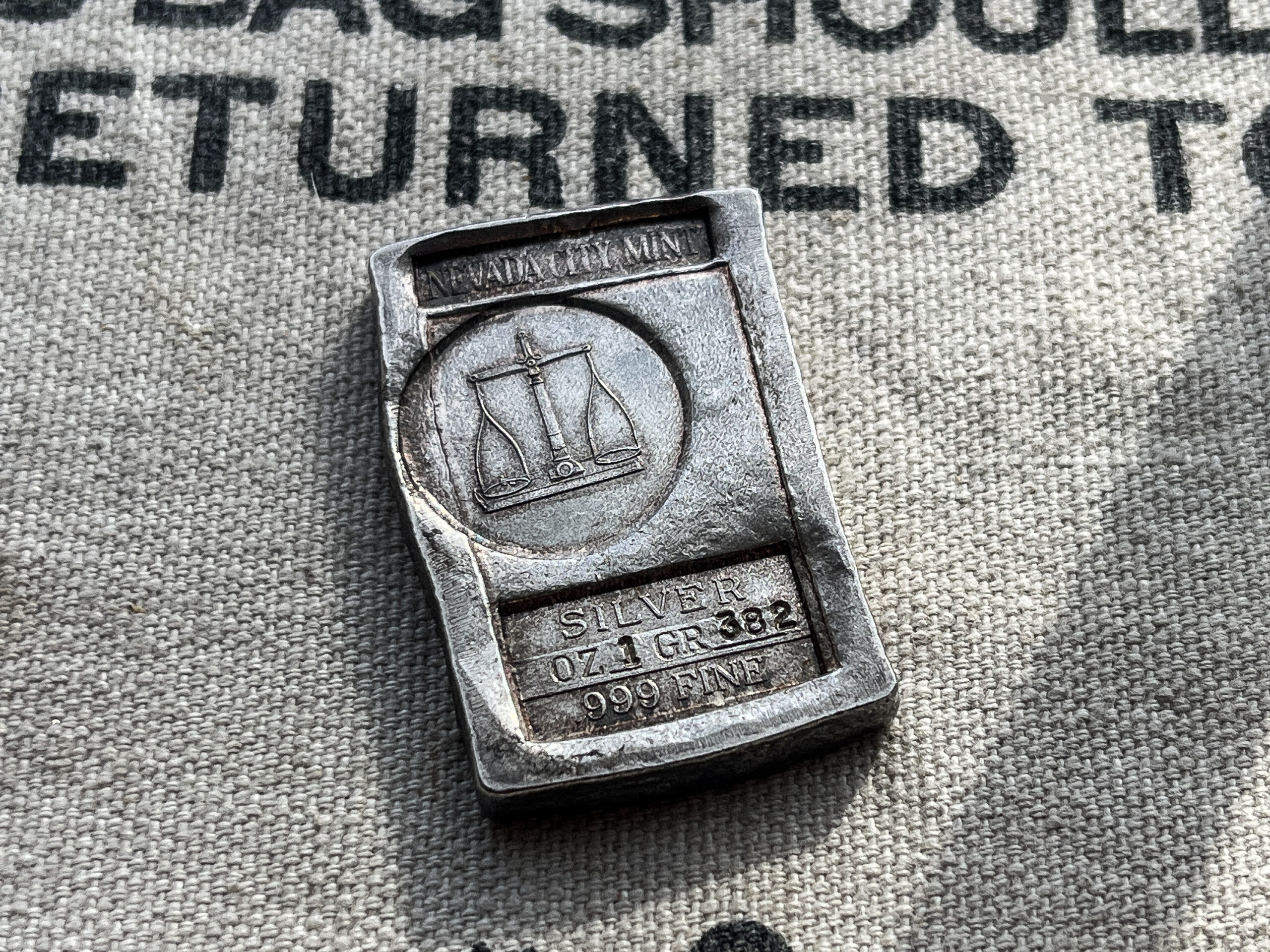 Nevada City Mint 1.87 oz. | Vintage Silver