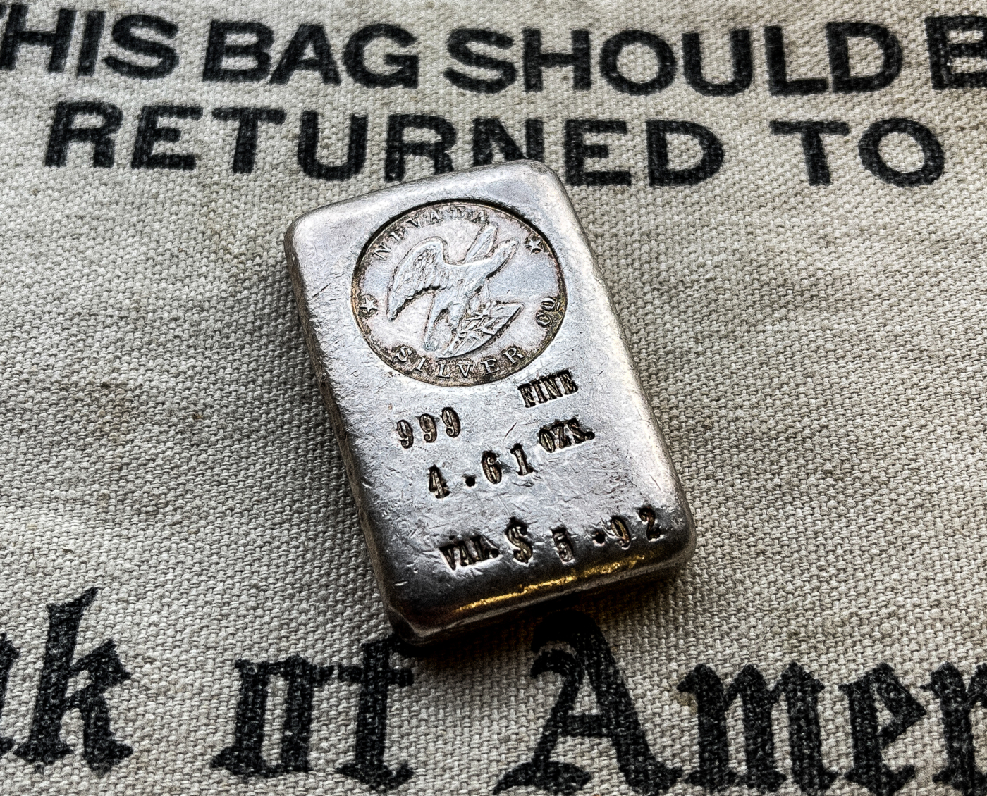 Nevada Silver Co. 4.61 oz. | Vintage Silver
